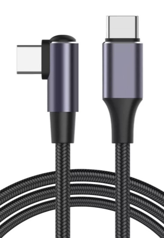 Judas C3 Type-C To Type-C 90 Derece 5A/100W Şarj ve Data Kablosu -2mt